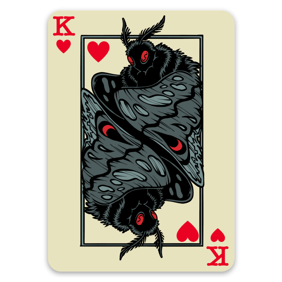 Mothman Card - Sticker – Loving WV