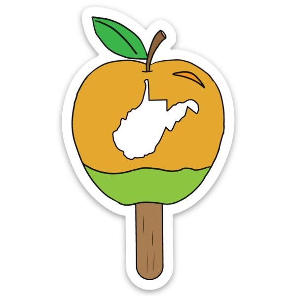 Caramel Apple - Sticker – Loving WV
