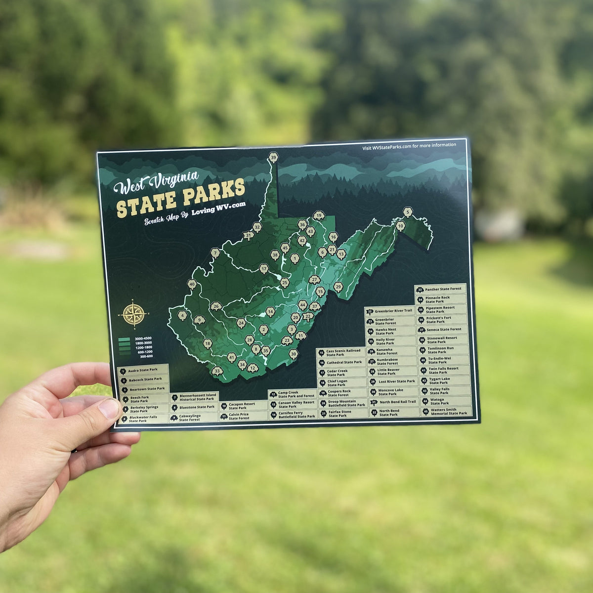 WV State Park Scratch Map – Loving WV