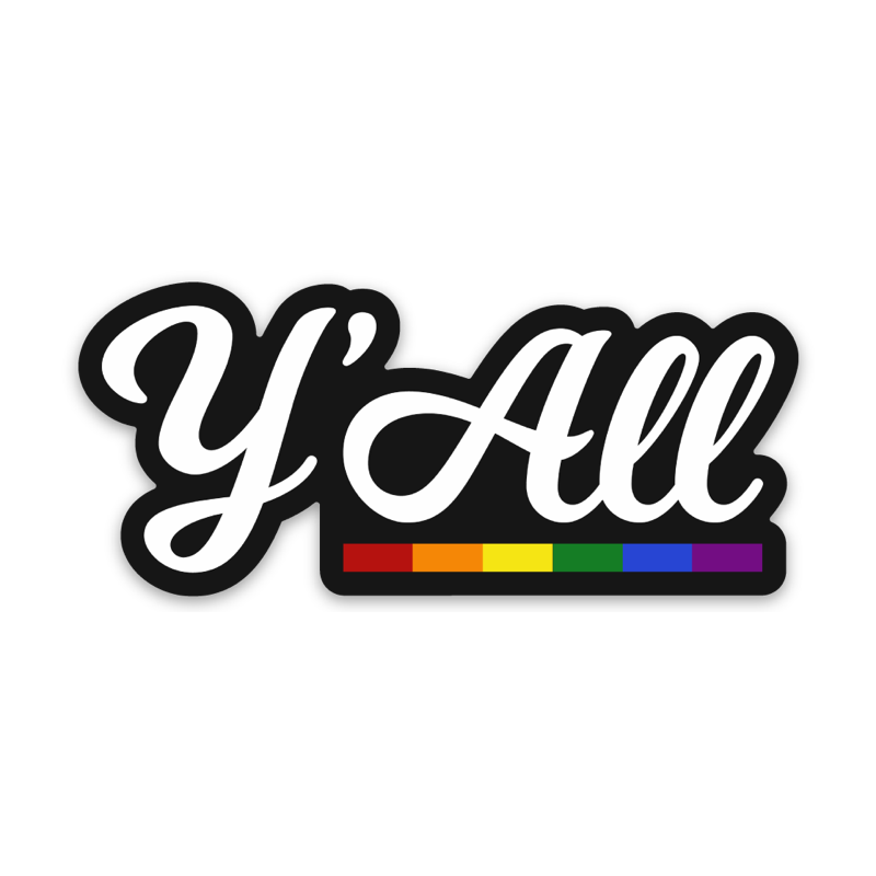 Y'All Text Sticker – Loving WV